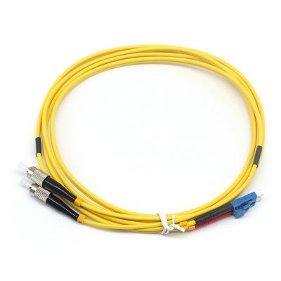 China LSZH 3.0mm St Lc Fiber Patch Cable 2.0mm Duplex LC UPC To FC UPC SM for sale