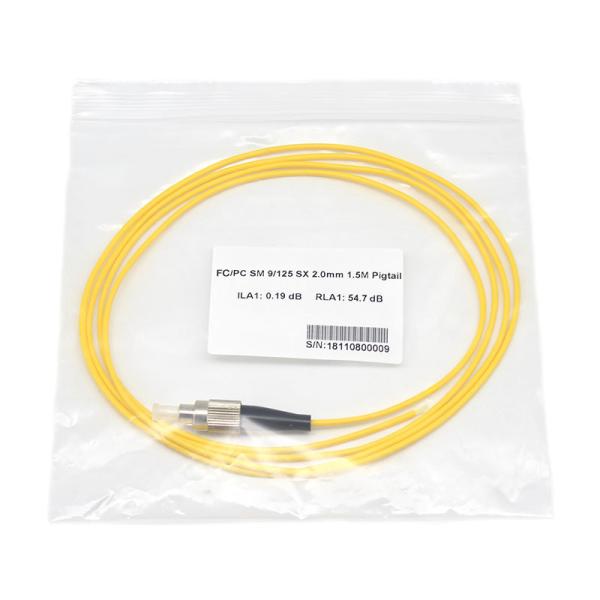 Quality Multimode and Singlemode Fiber Optic Pigtail Assembly with FC UPC Connector for sale