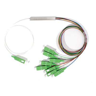 Chine Fibre optique 1X8 Mini séparateur PLC SC APC Connecteur 0.9mm, 1M à vendre
