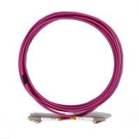 China Indoor LC PC Duplex Fiber Optic Multimode Patch Cord 3.0mm for sale