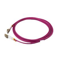 China Indoor LC PC Duplex Fiber Optic Multimode Patch Cord 3.0mm for sale