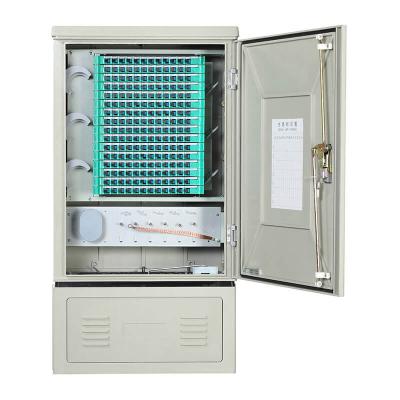 China SMC 144 F Fiber Optic Cross Cabinet IP55 Floor Standing for sale