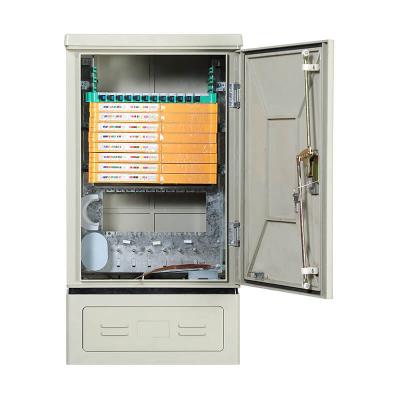 China 96 Core SMC Fiber Optic Cross Connect Cabinet IP55 Grey for sale