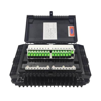 China 16-Core Plastic FTTH Fiber Optic Distribution Box for sale