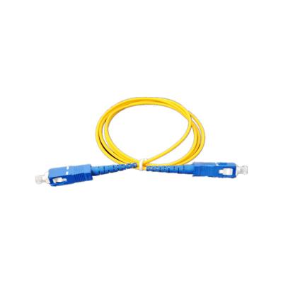 China LSZH Jacket SC UPC Fiber Optic Jumper Cord with Low Insertion Loss High Return Loss and Wide Temperature Range for Telecommunications for sale