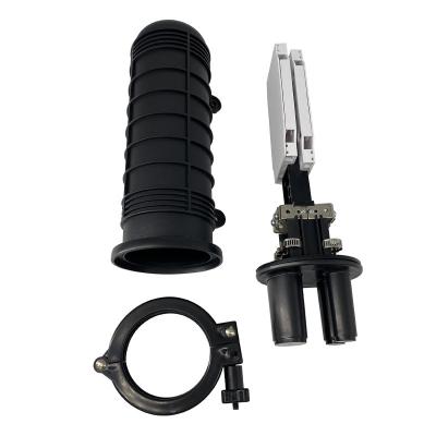 Cina Giunto di giunzione a cupola impermeabile IP68 1 in 2 out con capacità di 48 fibre per applicazioni aeree e sotterranee in vendita