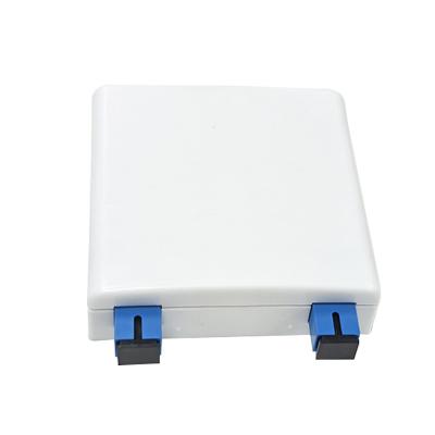 China 86*86mm Wall Mounted Faceplate 2 Ports With SC/UPC  Adapter Fiber Optic Termination Box for sale