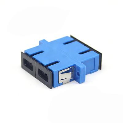 China CATV System Fiber Optic SC/UPC Single Mode Adapter with 0.2dB Insertion Loss and 500 Cycle Durability Flange Mounted for sale