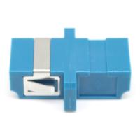China LC UPC Duplex Fiber Optic Adapter with Flange for sale