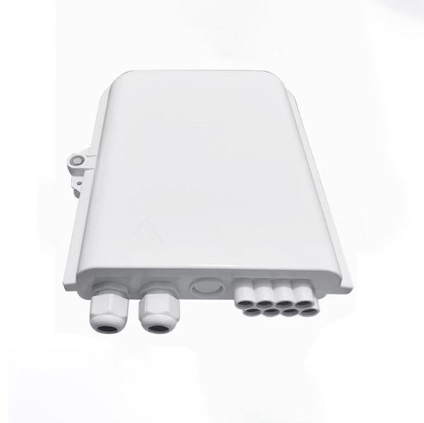 Quality Outdoor ABS 8 Cores Fiber Optic Distribuction Box Waterproof FTTH Terminal Box for sale