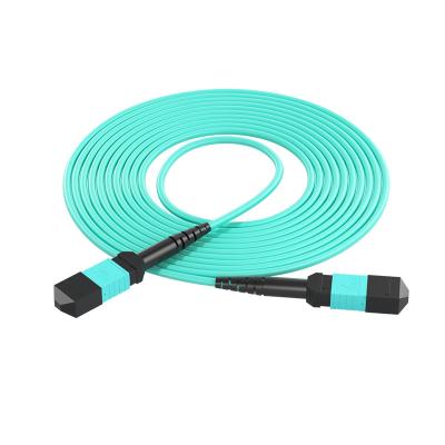 China 8F/12F/16F/24F MPO‑MPO OM3/OM4 Multimode Fiber Patch Cord 1m/2m/3m/5m/10m for sale