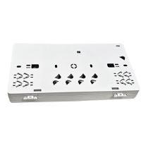 China 8 Core ABS Plastic Wall Mount Fiber Optic Faceplate for FTTH Termination Box for sale