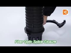 dome fiber optic splice closure pc with easy cable management