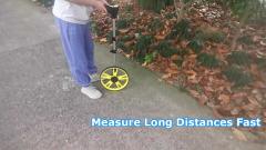 How to use digital measuring wheel in the FTTH cabling project