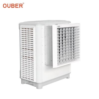 China Industrial Evaporative Fan OUBER Window Air Cooling Air Axial Wall Mounted Type Cooler for sale