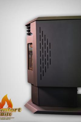 China Big Heat Output High Standard Material Built Indoor Wood Pellet Stove for sale
