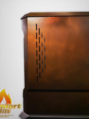 China Free standing indoor big heat output wood pellet stove with smart Controller for sale