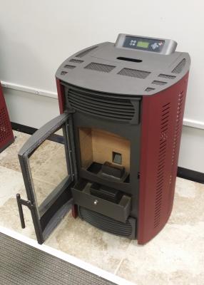 China Easy Operation Indoor Pellet Stove Red White Black Color For Heating 125KGS for sale