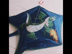 linha de corda papagaio de 100*120cm 30m do dinossauro com quadro da fibra de vidro