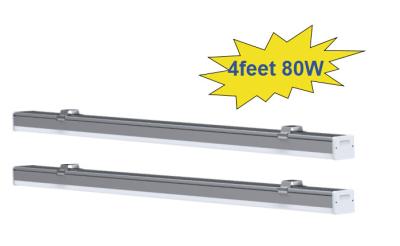 China 80W 4ft Fluorescent Batten Light 8000lm Effectively Restrain Glare for sale