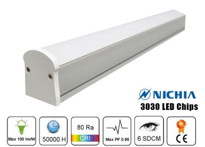 China LED Batten Lights Suspended Lighting Fixtures , Weatherproof Led Batten Aluminum Frame for sale
