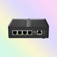 China Intel N5105 Fanless Mini PC with 4GB DDR4 RAM and 4 Gigabit LAN Ports - Compact 136×125×45mm Industrial Computer for sale