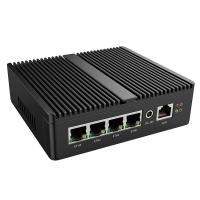 China Intel N5105 Fanless Mini PC with 4GB DDR4 RAM and 4 Gigabit LAN Ports - Compact 136×125×45mm Industrial Computer for sale