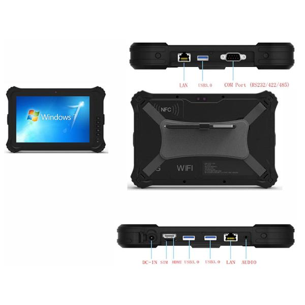 LCD 5000mah Windows Rugged Tablet Pc I5 7200u