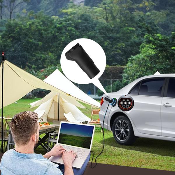 Quality 16A GBT V2L EV Charging Station Adapter Male Plug with Schuko Socket 220V AC For for sale