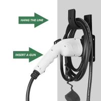 China 1EV Charger Plug Holder Coded Lock Dummy Socket Wall Mounted Ev Charging Cable Holder for sale