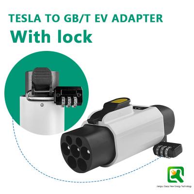 China Nacs to Gbt Style EV Charger Adapter 7kw 220V Compatible with Nacs and GBT Portable 32A Adaptor Car Charging Converter for sale