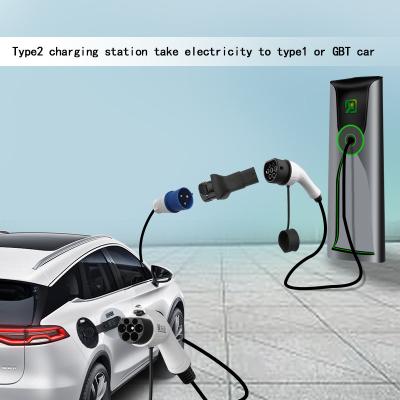 China Type2 Interface Standard V2L Discharge Vehicle To Load Cable Adapter Discharge Eu EV Discharging Outlet for sale