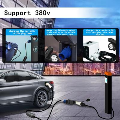 China Type2 Interface Standard V2L Discharge Vehicle To Load Cable Adapter Discharge Eu EV Discharging Outlet for sale