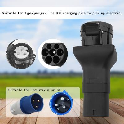 China Type2 Interface Standard V2L Discharge Vehicle To Load Cable Adapter Discharge Eu EV Discharging Outlet for sale