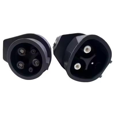 China Black 7KW 32 Amp T To J1772 Charging Adapter NACS Connector Socket Switch Adapter EV Charger Converter with SAE plug for sale