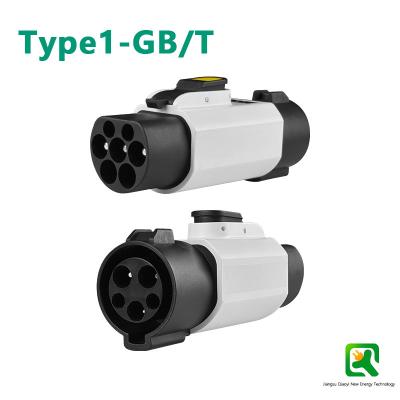 China GBT Cars Adapter Converts Type 1 Charging Pile to Type1 Interface Standard 32A Output Current Portable EV Charger Adapter for sale