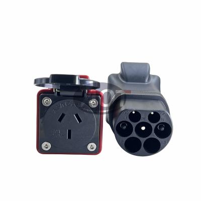 China 230V AS/NZS 33112 EV Charger Adapter for Tesla Car Fitment Type 2 to AU Socket Purpose Replace/Repair for sale