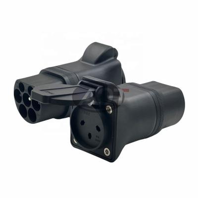 China User-Friendly AOTAI EV Charger Type 2 to Israel Type H Socket EV Plug Convertor Connector adapter Meets AS/NZS 33112 for sale