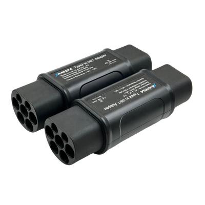 China Type2 To GBT EV Charger Adaptor IEC 62196 Converter Adapter 16A 32A For EVSE Charging for sale