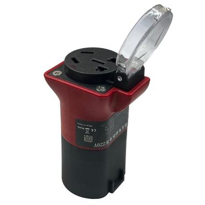 China BLACK Flexibility IEC 62196-2 Type2 EV Charging Socket Outlet US EU Universal Standard Socket for Your Requirements for sale