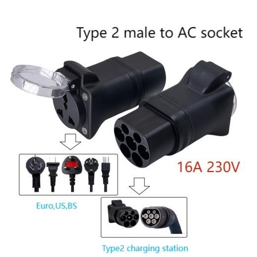 Quality Type 2 Adapter for MG ZS MG4 MG5 Discharge V2L Vehicle to Load UK Power Cut For for sale