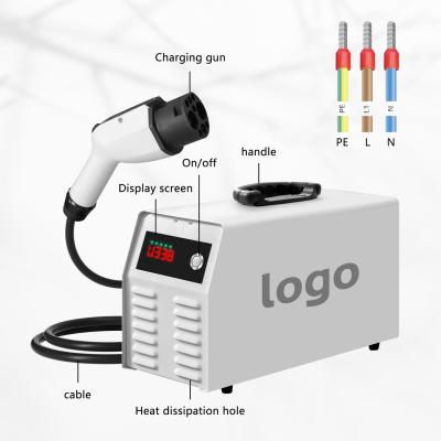 China DC Fast Charger E-mingze 7KW Portable EV Charging Station Purpose for Replace/Repair 16A GBT DC Output and 32A Current for sale