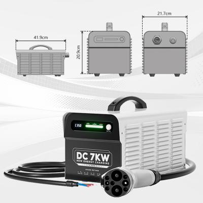 China 220v Fast Electric Car Ev Charger Station 7KW Portable DC Charger For Electric Vehicle for sale