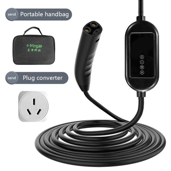 Quality 11KW Adjustable Portable EV Charger Station 48A 1 Phase For Tesla for sale