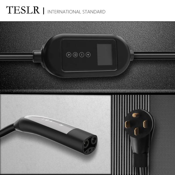 Quality 11KW Adjustable Portable EV Charger Station 48A 1 Phase For Tesla for sale