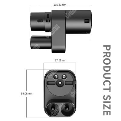 China Olink Wholesale Type2 Ev Charger Car Charger Plug CCS2 Ev Adapter Convertor for Cars Type2 CCS Combo 2 CCS 2 to Type2 Adapter for sale