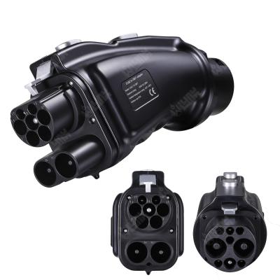 China Wholesale Car Accessories Fast Charger Car Adapter Ev Dc Charging Connector 200a Ccs2 to Gbt Dc Adapter for sale