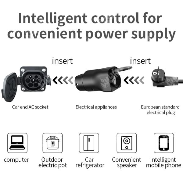 Quality Olink Manufacturer UK Plug EV Cable Adapter MG ZS MG4 MG5 Discharge V2L Vehicle for sale