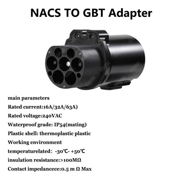 Quality 240V NACS Tesla to GBT Adapter EVSE Charger Connection Tesla to Gbt Adapter for sale