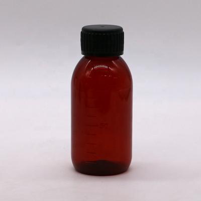 中国 液体サプリメント メイプルシロップのためのスクリューキャップ100ml PETスケールボトル 販売のため
